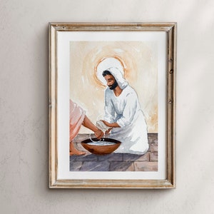 Christ Washing Disciples Feet, Last Supper, Jesus Christ Art, Jesus ...