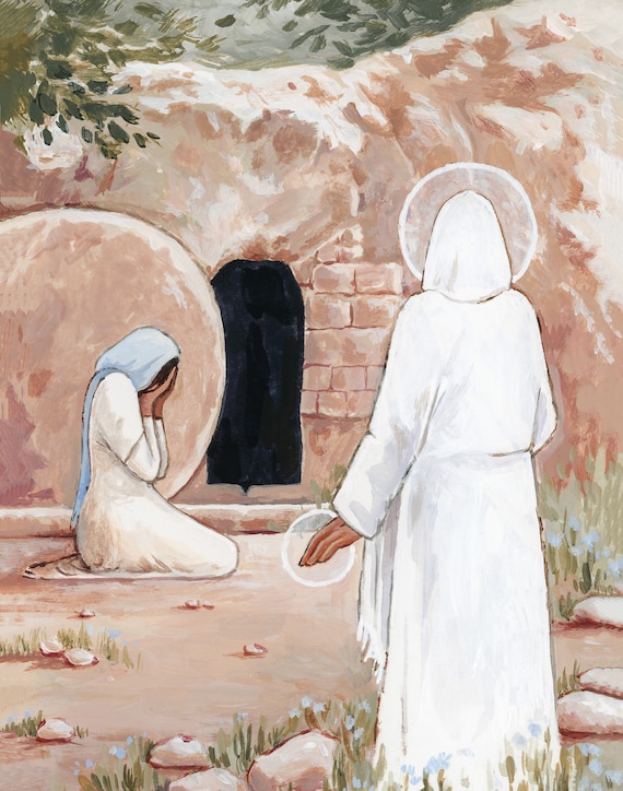 Jesus Empty Tomb Painting