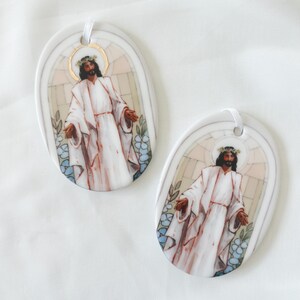 Jesus Christ Set Porcelain Ornaments, Christmas Ornaments, Jesus ...