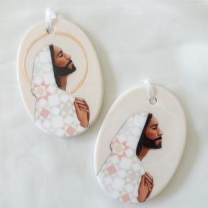 Jesus Christ Set Porcelain Ornaments, Christmas Ornaments, Jesus ...