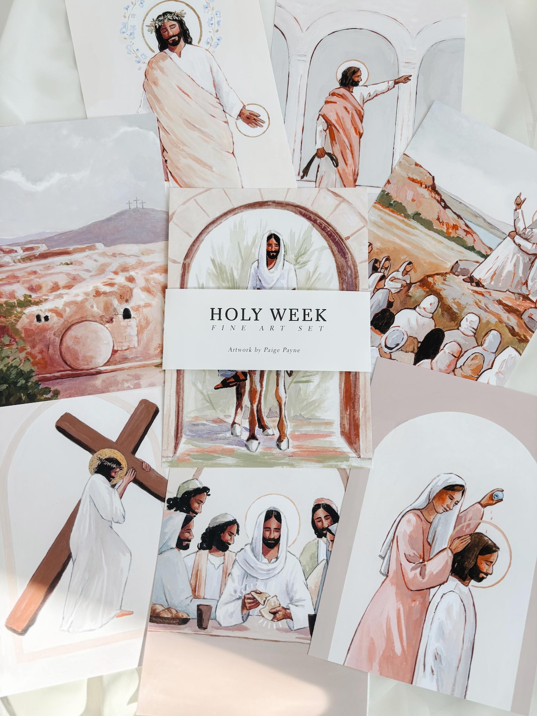 Holy Week Print Set, Holy Week Advent Set, Easter Artwork, Holy Week ...