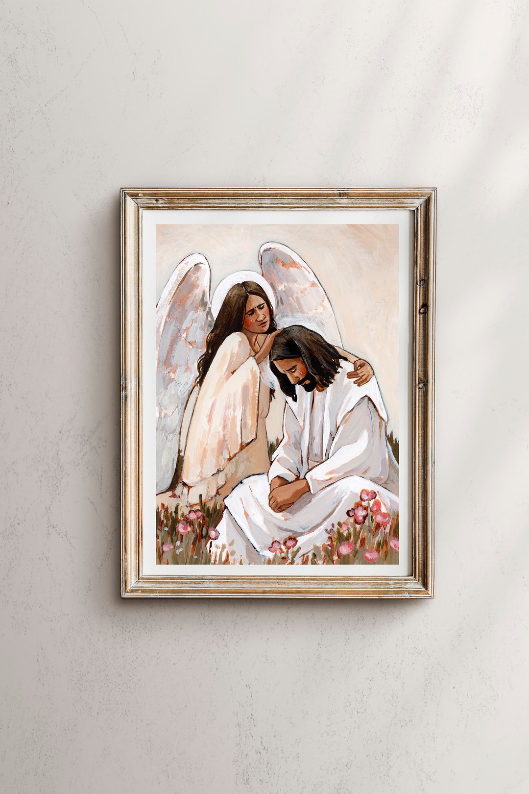 Angel Comforting Christ in Gethsemane, Garden of Gethsemane, Jesus ...