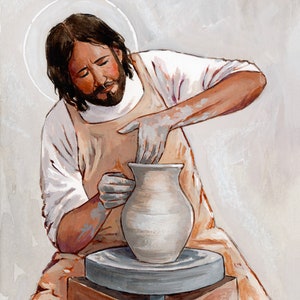 Jesus Christ 'master Potter' Art Print - Etsy
