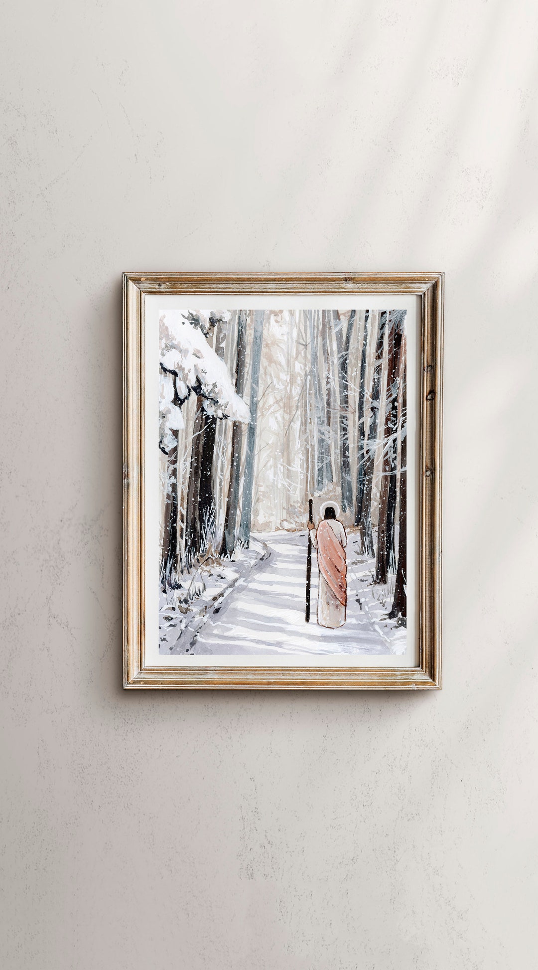 His is in Every Winter, Winter Jesus, Jesus Christ Wall Art, Jesus ...