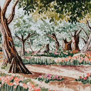 The Garden of Gethsemane, Gethsemane, Gethsemane Landscape, Easter Art ...