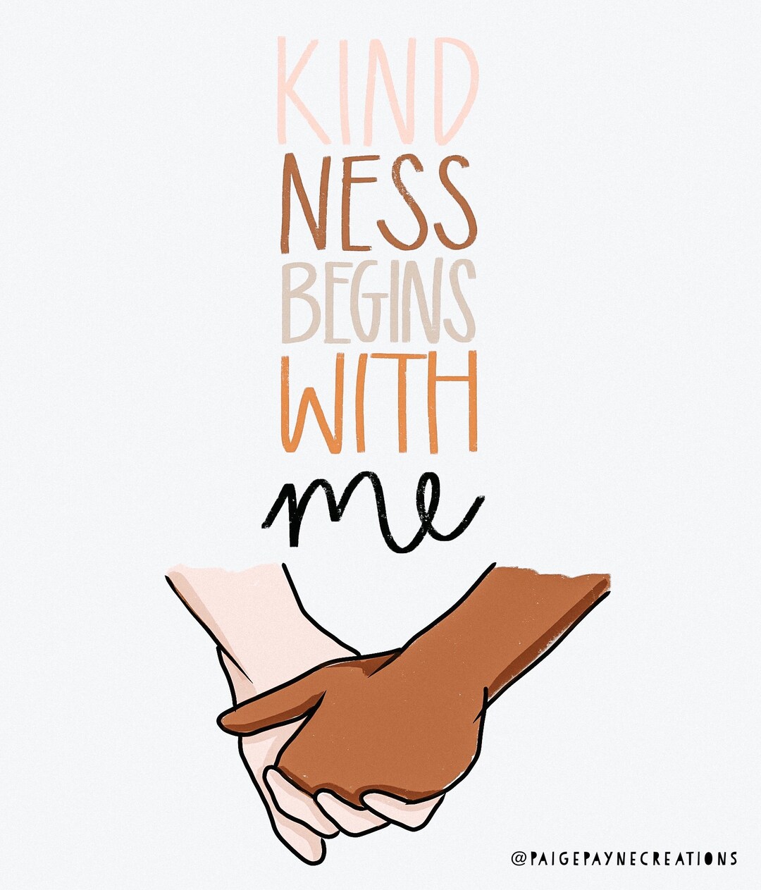 Kindness Begins With Me, Black Lives Matter Art, People of Color, Black ...