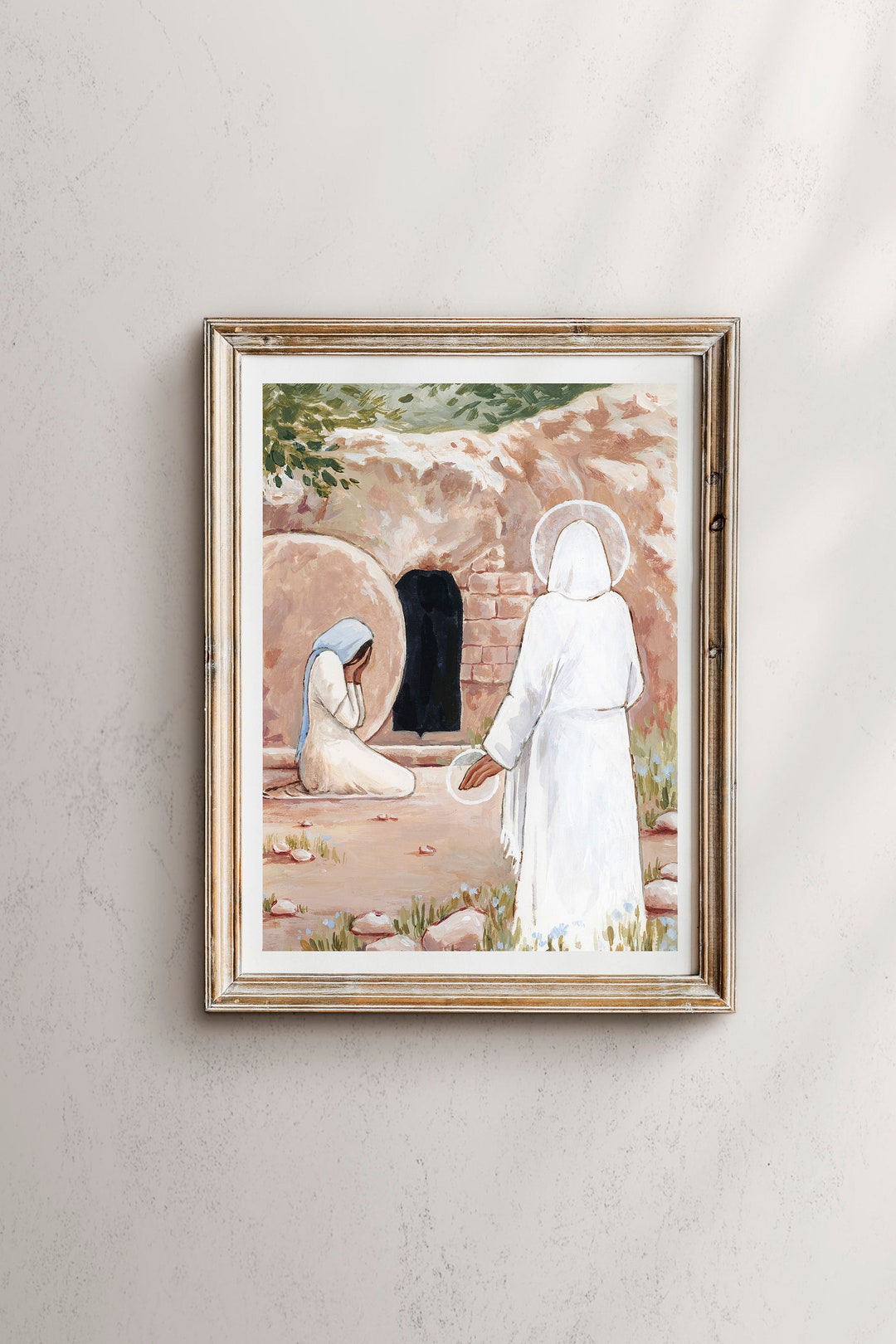 Mary Magdalene at the Empty Tomb Art Print - Etsy