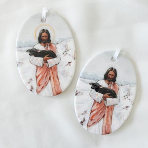 Jesus Christ Set Porcelain Ornaments, Christmas Ornaments, Jesus ...