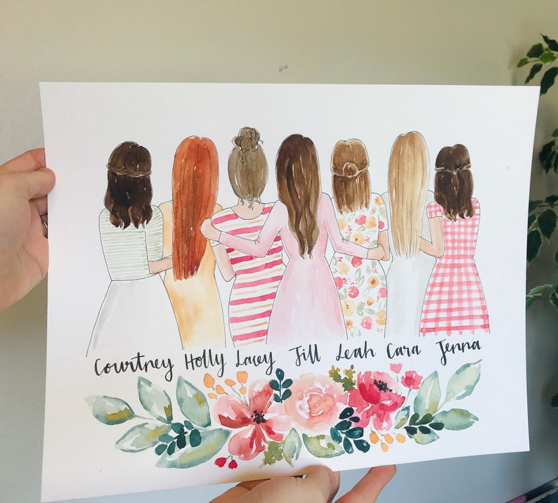 Mothers Day Portrait Back Silhouette Custom Portrait - Etsy