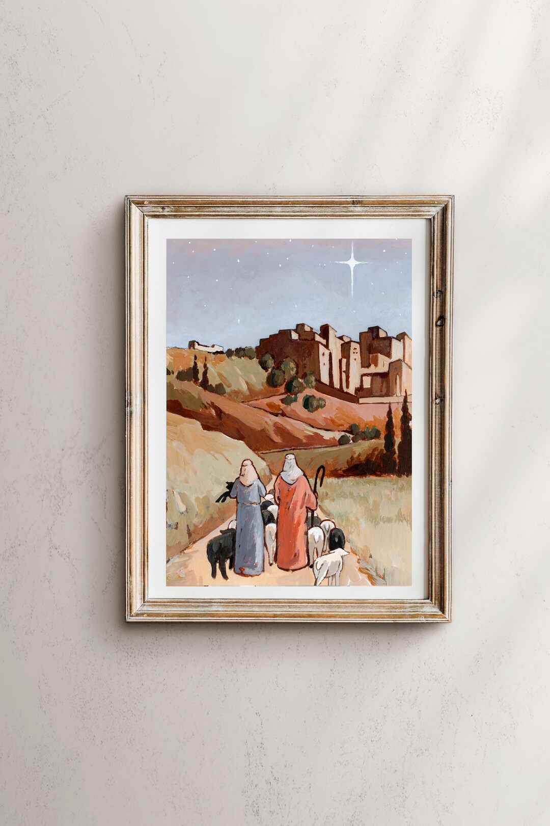 We Seek Him, Shepherd Painting, Shepherds Nativity Painting, Bethlehem ...