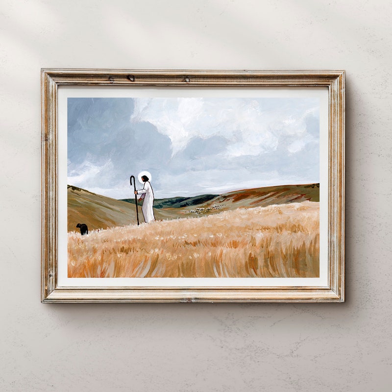 He Left the 99 to Rescue Me Painting - Etsy