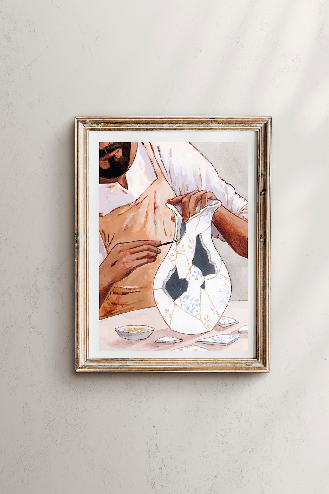 The Great Healer, Kintsugi Christ, Jesus Christ Wall Art, Jesus Christ ...