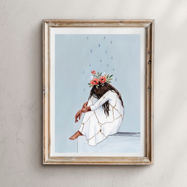 The Great Healer, Kintsugi Christ, Jesus Christ Wall Art, Jesus Christ ...