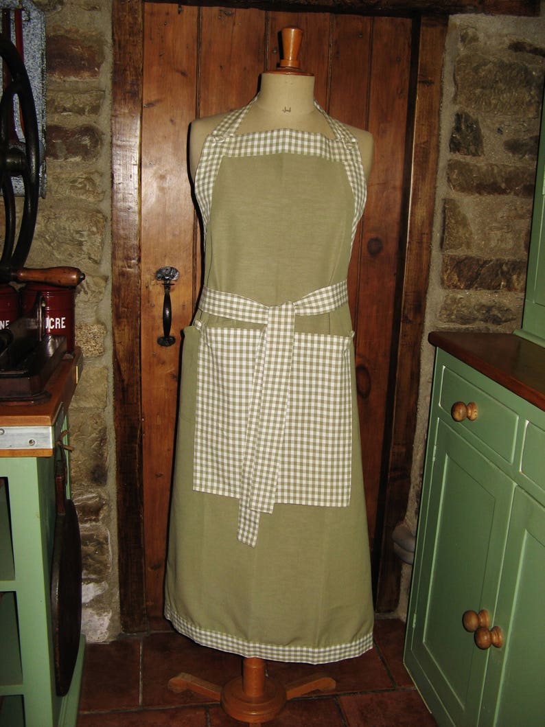 A Vintage French Large Wrap Around Chef's Apron LINUM | Etsy