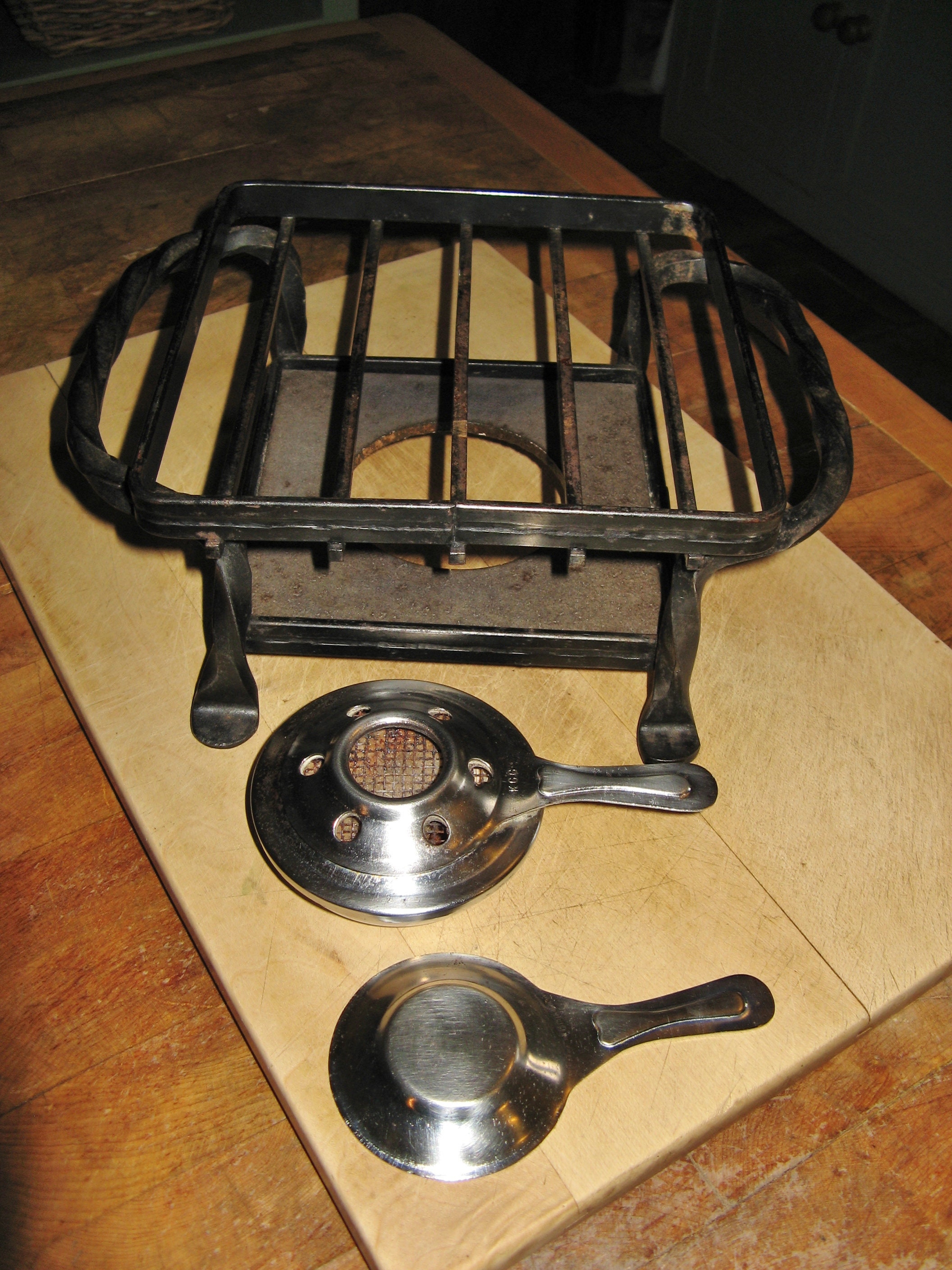 Vintage French Nomar/staub Floral Enameled Cast Iron Fondue - Etsy