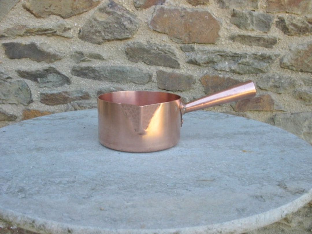 A Very Good French Professional Quality Copper Sugar Pan / Syrup Pan ...