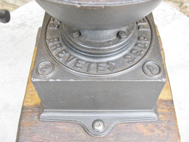 Vintage French Metal Coffee Grinder by Peugeot Freres Model A2 Good ...