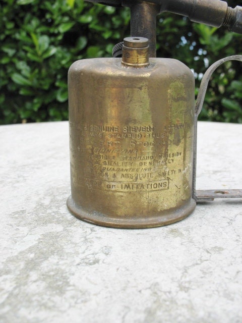 A Rare Vintage Small Brass 1/4 Pint Petrol Blow Torch / - Etsy