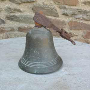 A Vintage French Bronze Chateau Door Bell / Gate / Shop Bell by Dubois ...