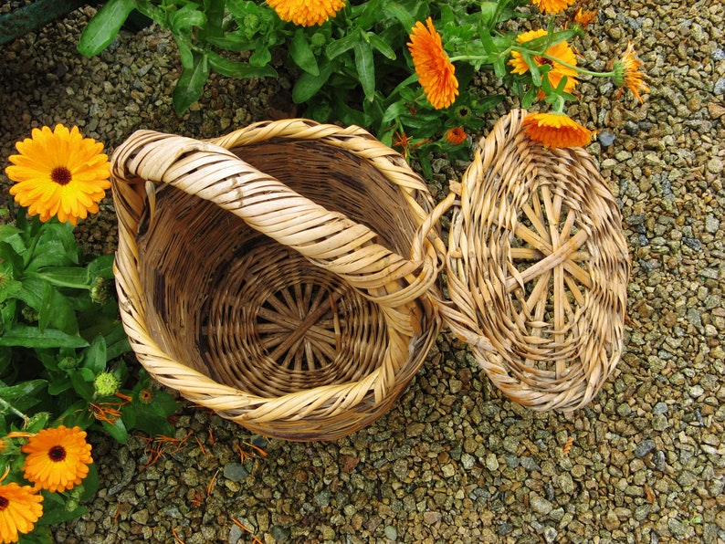 A Hand Made Vintage French Jane Birkin Wicker / Cane Gathering - Etsy