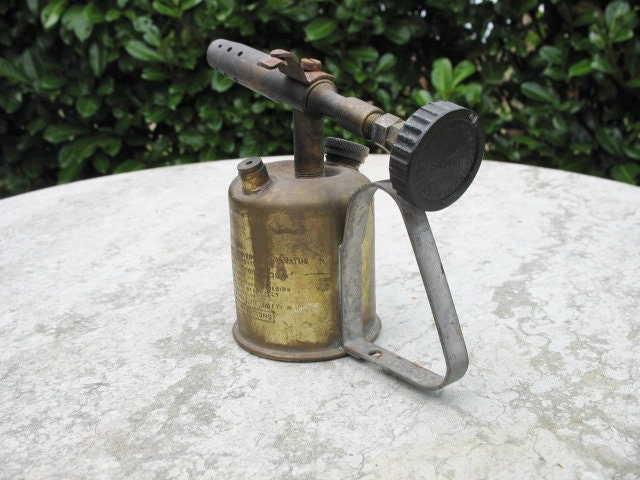 A Rare Vintage Small Brass 1/4 Pint Petrol Blow Torch / - Etsy