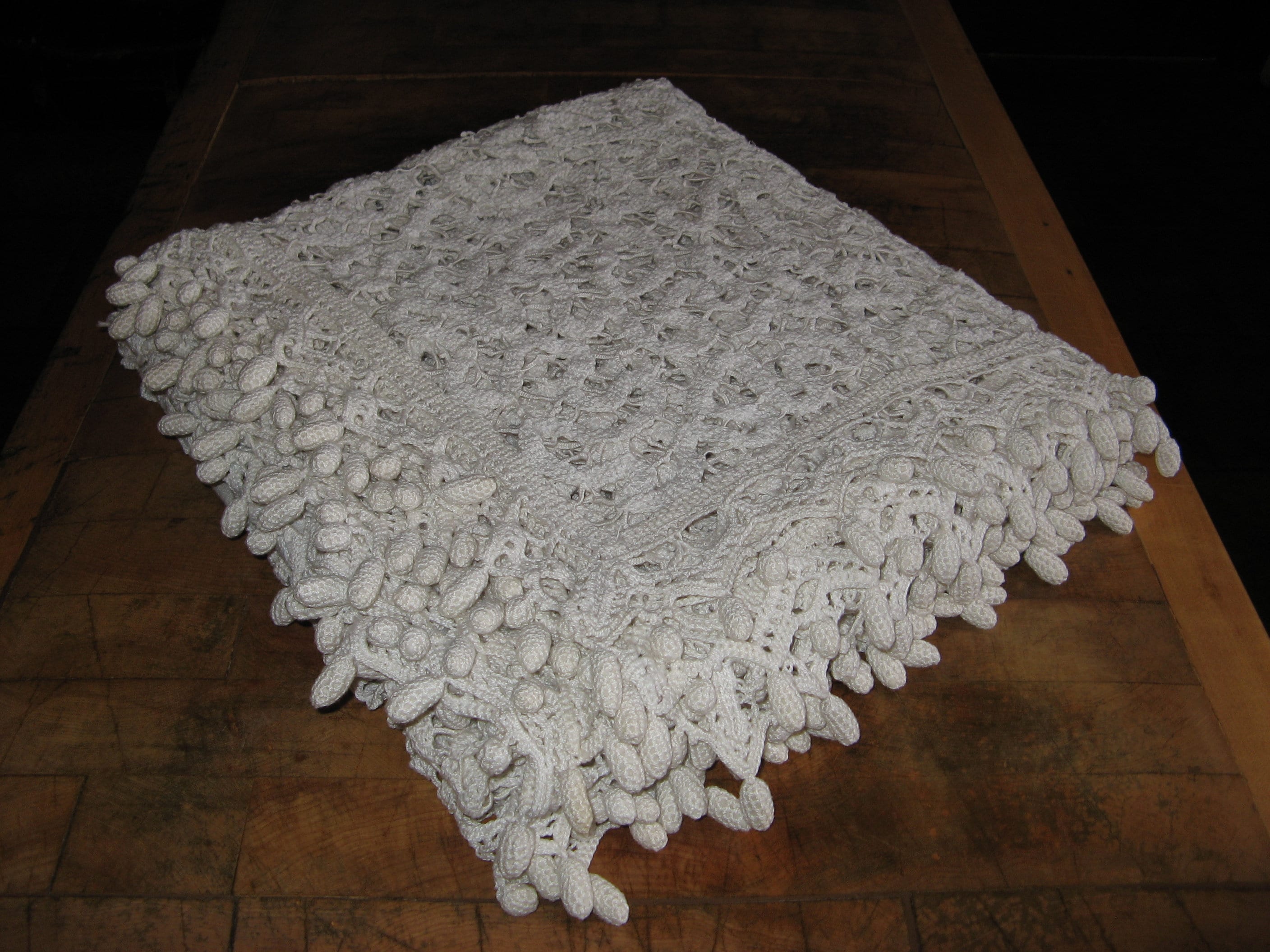 An Amazing Antique French Hand Crochet /Hand Worked Table | Etsy