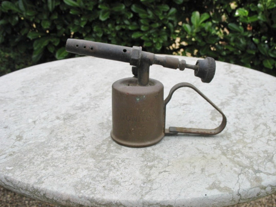 A Rare Small Vintage Brass 1/4 Pint Petrol Blow Torch / Blowlamp ...