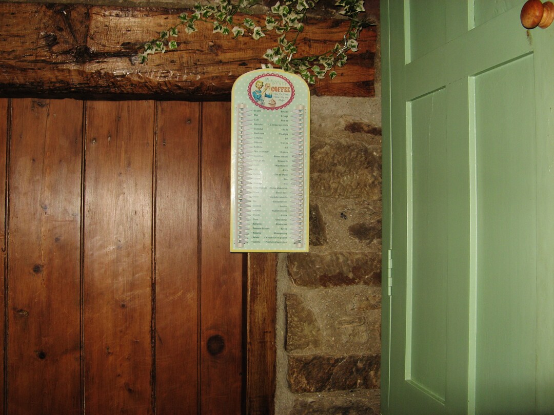 A Fabulous Vintage French Tin Shopping List / Grocery List patisserie ...