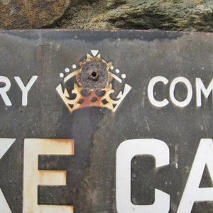 A Rare Old Enamel Warning Sign " Forestry Commission Take Care Do Not ...