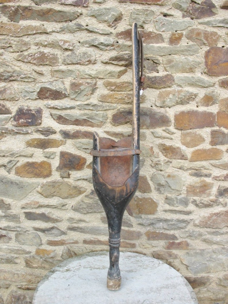 A Very Rare Antique French Military Wooden Peg Leg With - Etsy