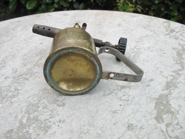 A Rare Vintage Small Brass 1/4 Pint Petrol Blow Torch / - Etsy