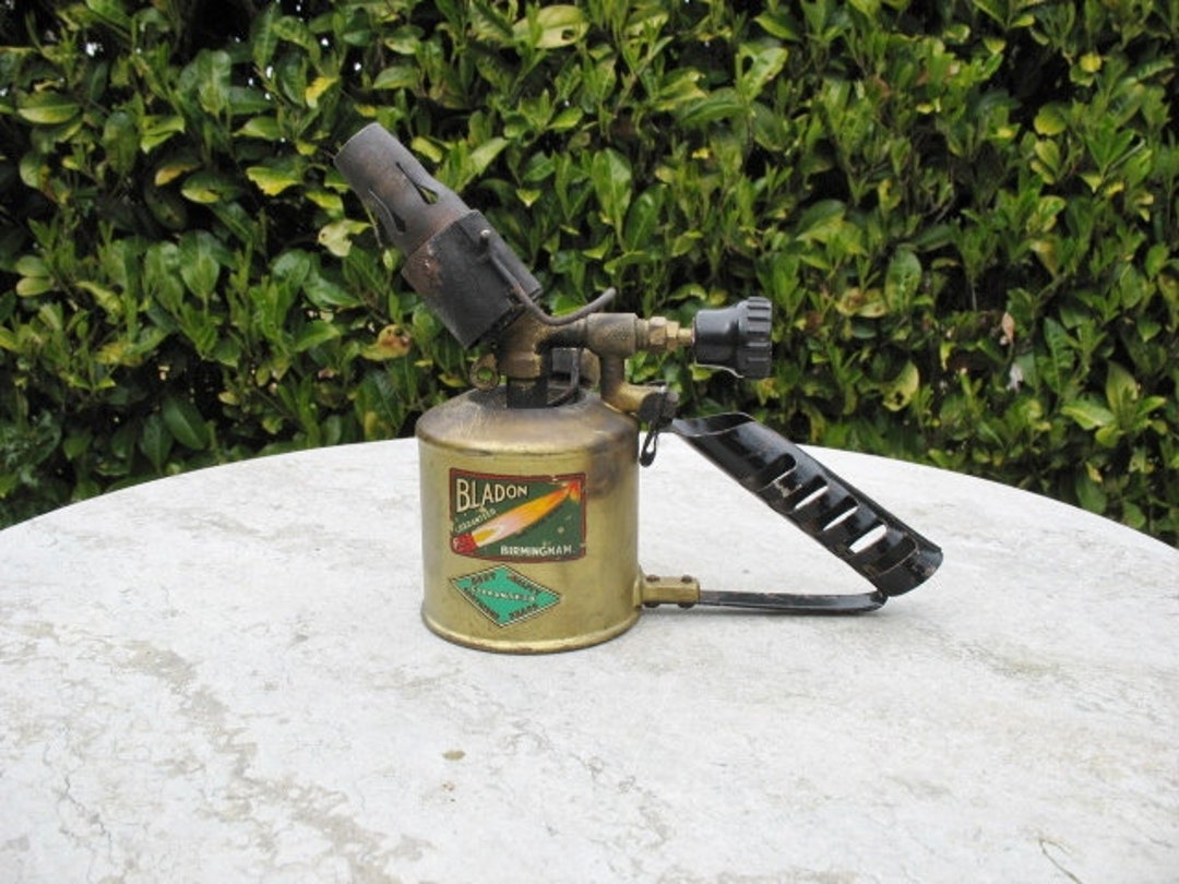 A Very Nice Vintage Brass Blow Torch / Blowlamp Stamped Bladon Made in ...