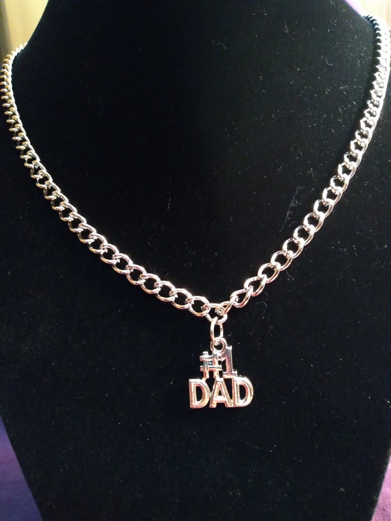 Number 1 Dad Chain Necklace | Etsy