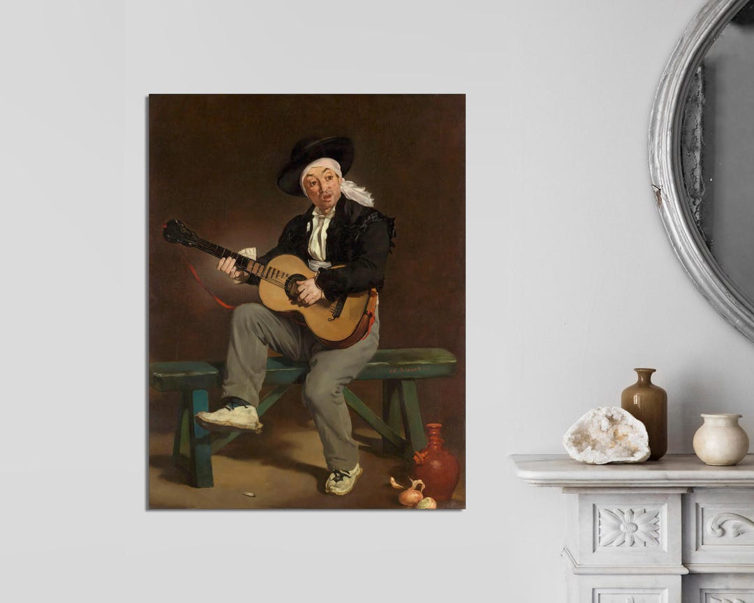 Edouard Manet the Spanish Singer, Canvas Wall Art, Music Poster, Manet ...