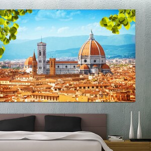 Aerial Panoramic Cityscape of Rome, Italy Canvas Wall Art Print Italy ...