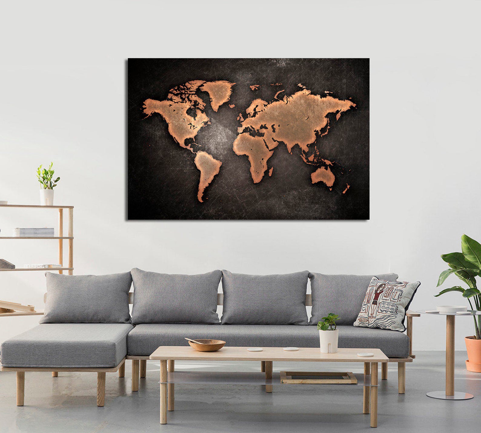 World Map Canvas Print World Map Canvas World Map Large - Etsy
