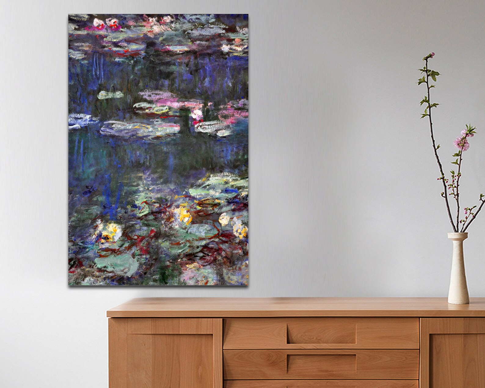 Claude Monet Water Lilies Canvas Print, Impressionism Wall Art - Etsy