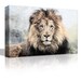 African Lion, Blue, Turquoise Eyes Lion Canvas Print, Ready to Hang ...