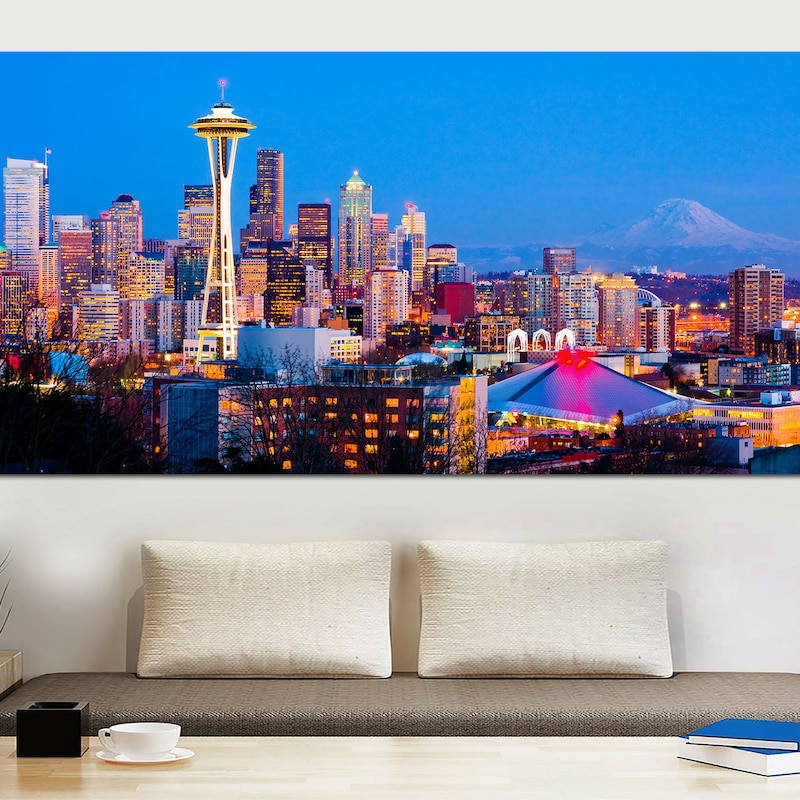 Seattle Skyline - Etsy