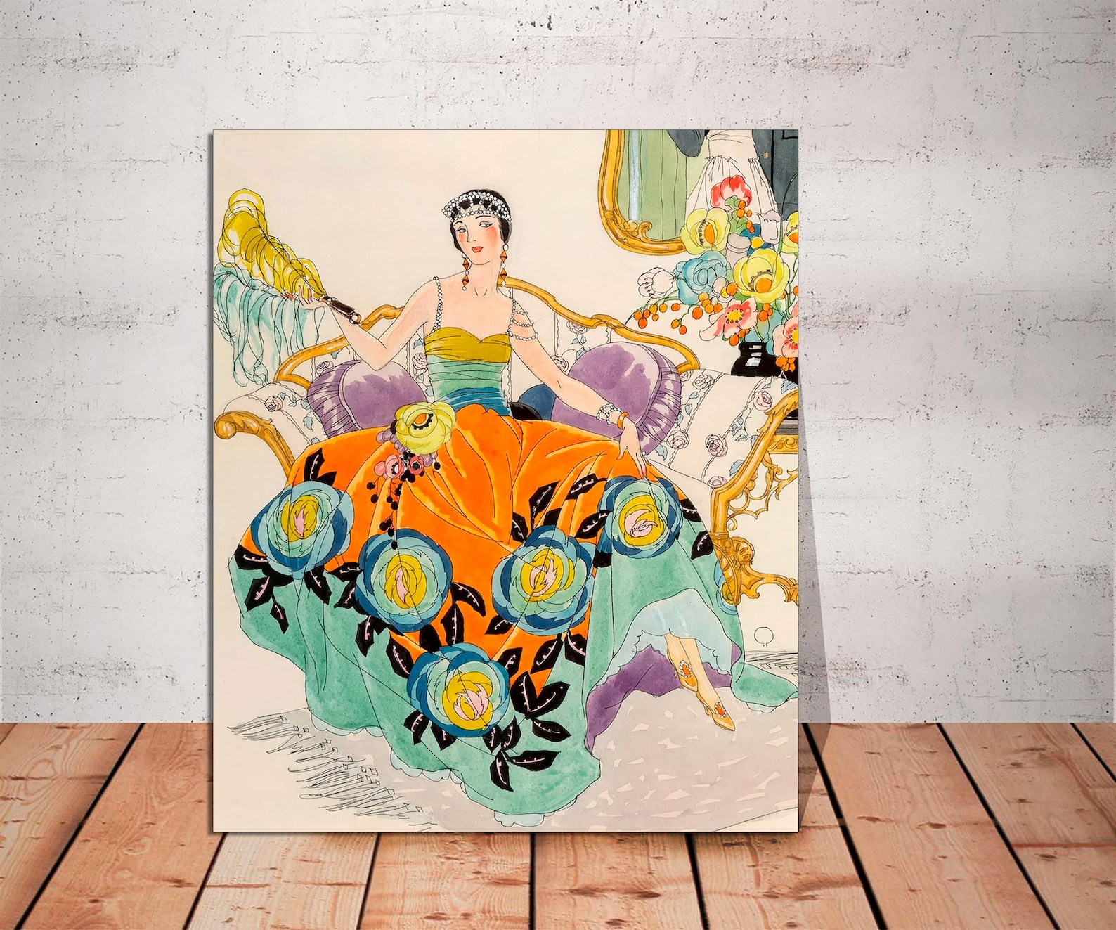 Alberto Vargas Art Deco Canvas Print, Glamorous Woman, Ready to Hang - Etsy