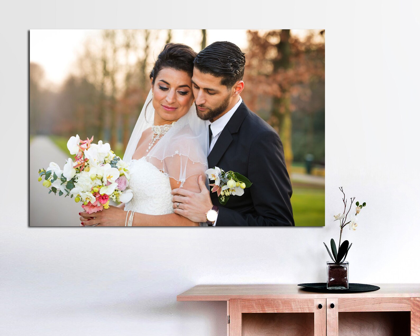 Custom Photo Canvas Print, Family Portraits, Wedding Picture, Wall Art ...