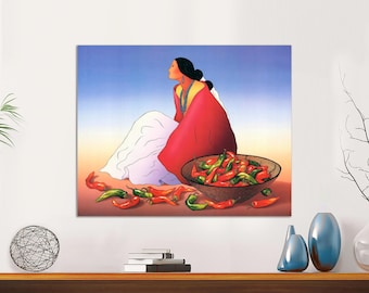 R.C. Gorman Exhibition Poster, Muirhead Gallery 1978, Navajo Woman ...