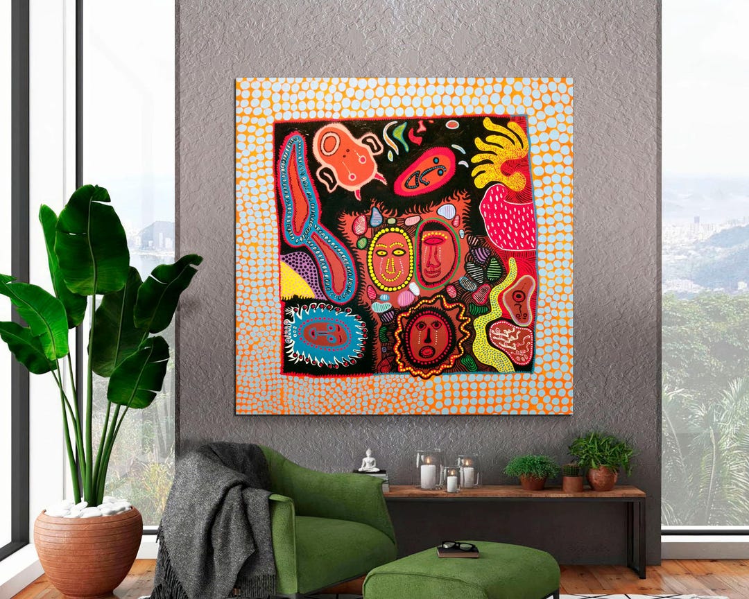 Yayoi Kusama My Eternal Soul Canvas Print - Large Japanese Abstract Art ...