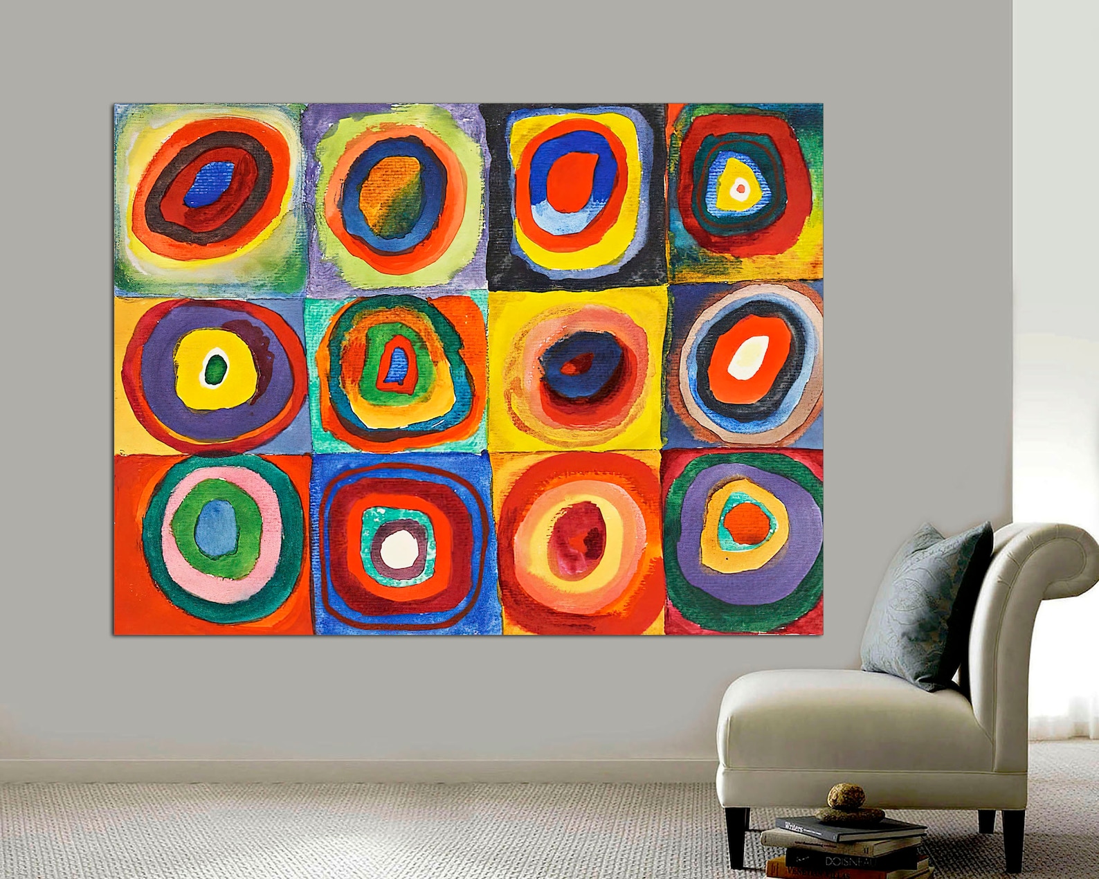 Vassily Kandinsky Color Study Squares With Concentric - Etsy