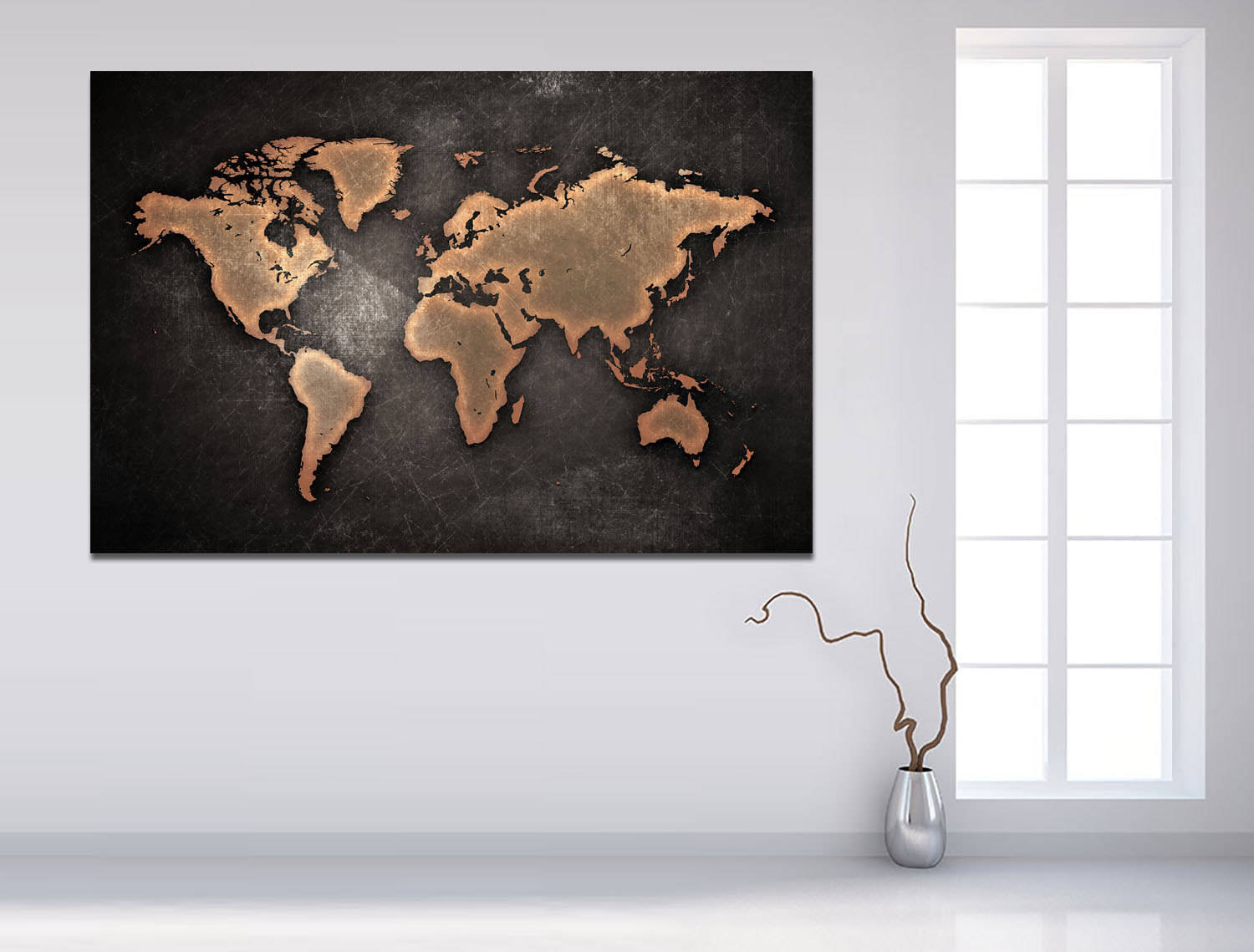 World Map Canvas Print World Map Canvas World Map Large | Etsy