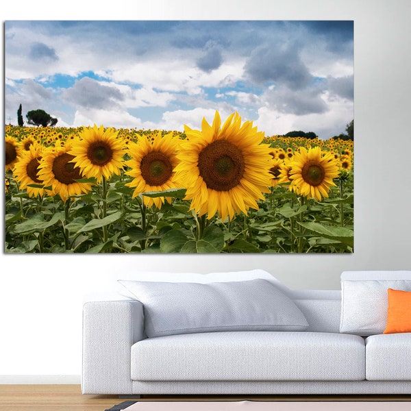 Sunflower Canvas - Etsy