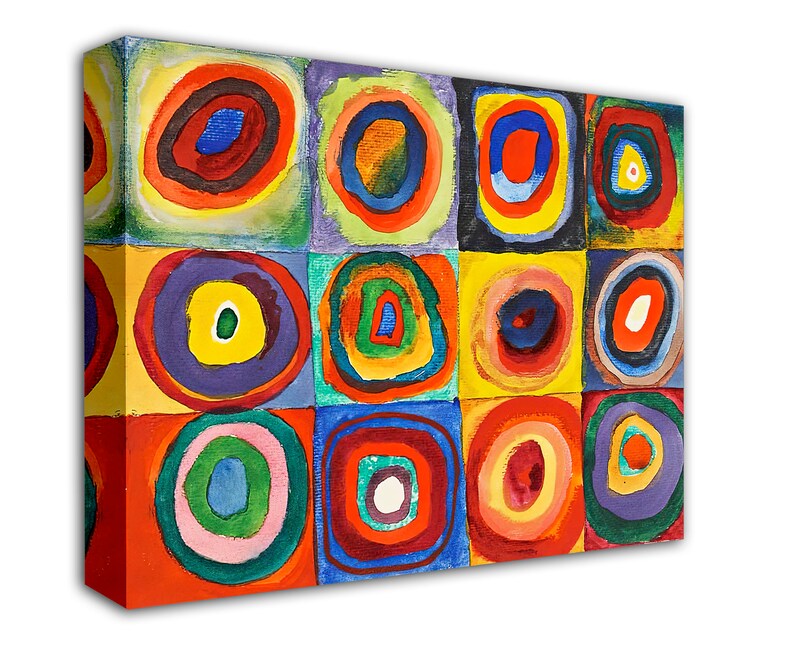 Vassily Kandinsky Color Study Squares With Concentric - Etsy