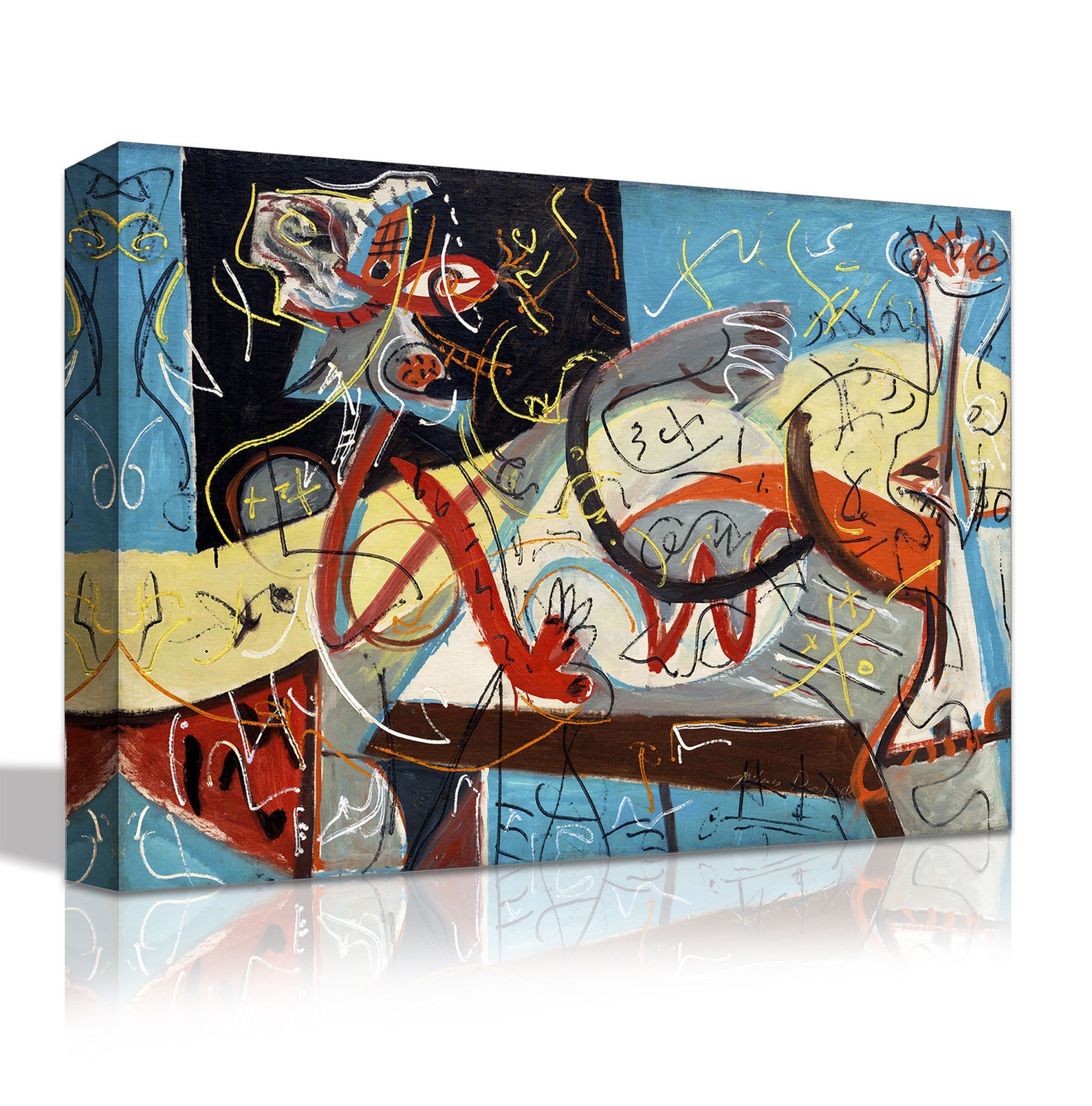Jackson Pollock Stenographic Figure Canvas Print by Jackson - Etsy