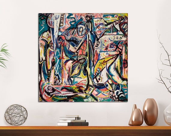 Jackson Pollock Circumcision Abstract Canvas Print Jackson - Etsy