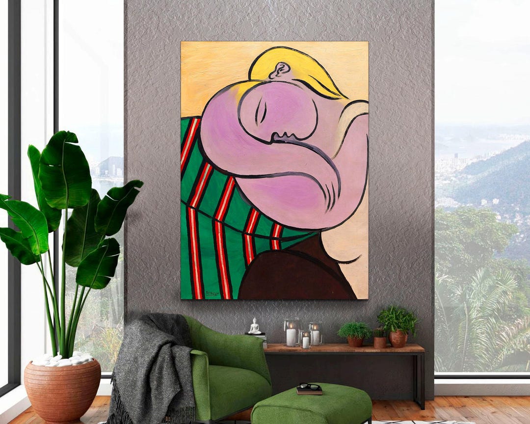 Picasso Woman With Yellow Hair Canvas Print, Abstract Modern Art, Ready ...